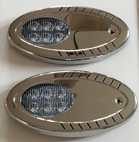 1 PAIR Marine Boat Trailer Docking LED Surface Mount Flood Spotlight ...
