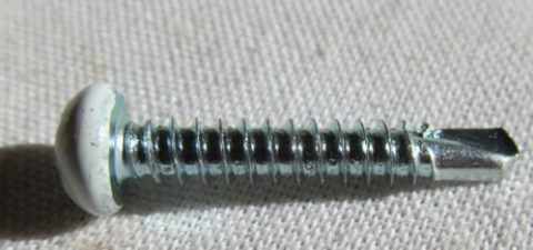 200 Pan White Head Screw # 8 X 1″ Quad Drive Self Tap Drilling Screws ...